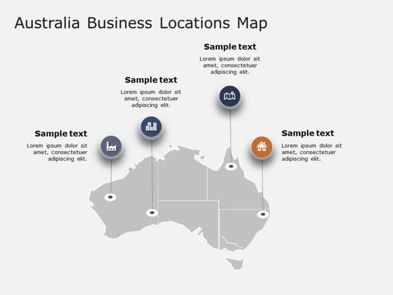 Australia Map 6 PowerPoint Template | SlideUpLift
