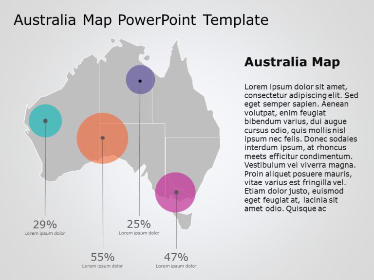 Australia Map 6 PowerPoint Template | SlideUpLift